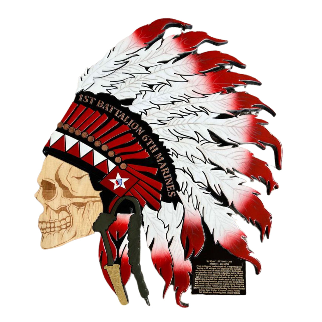 Epoxied Indian Head – E&I Customs